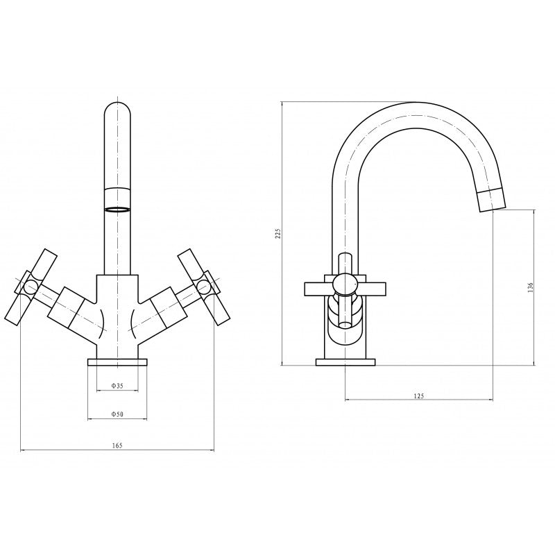 Crystal Mono Basin Mixer Tap With Click Waste - Chrome – PlumbStore Direct