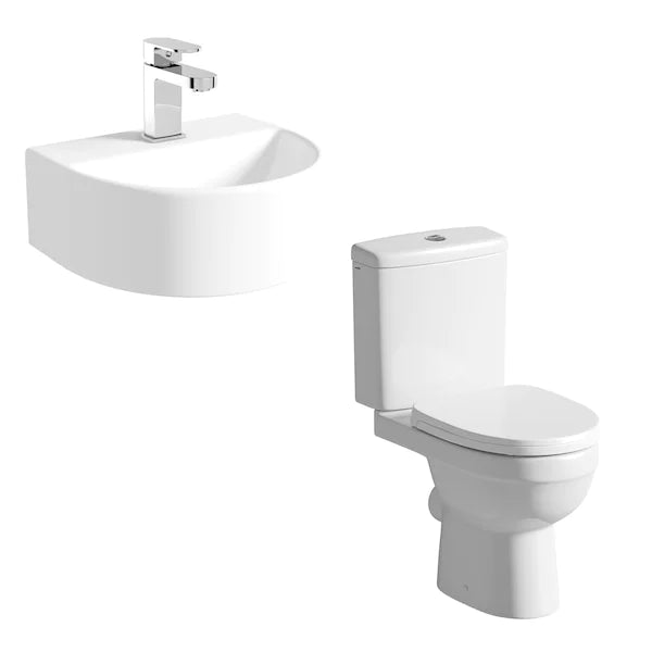 Mayfield Toilet & Wall Hung Basin - Compact Set – PlumbStore Direct Limited