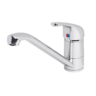 Single Lever Kitchen Sink Mixer Tap With Swivel Spout - Chrome ...