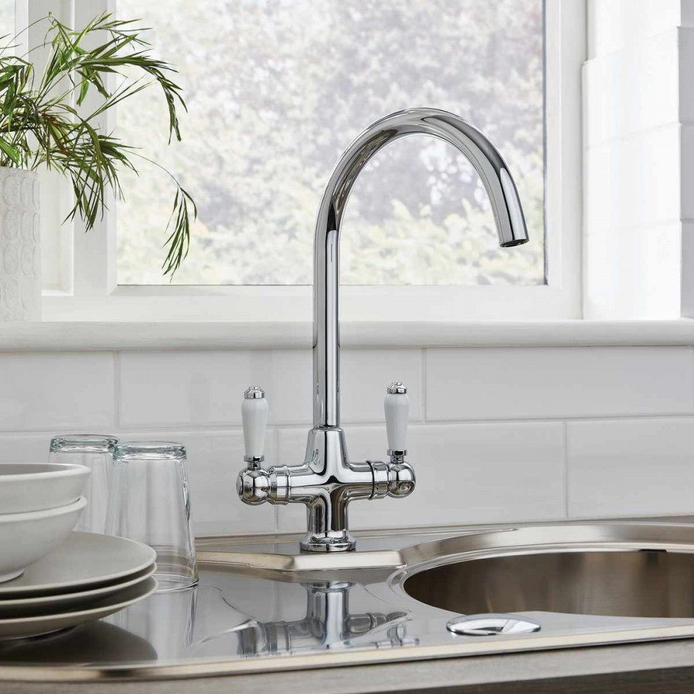 Traditional Kitchen Mixer Tap - Chrome – PlumbStore Direct
