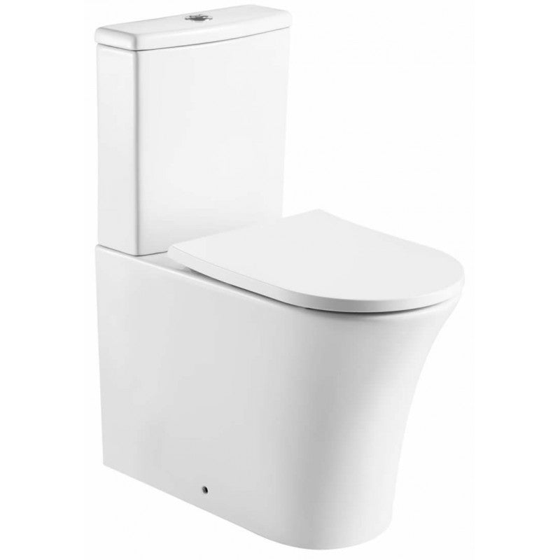 Venice Rimless Close To Wall Wc Toilet With Soft Close Seat ...